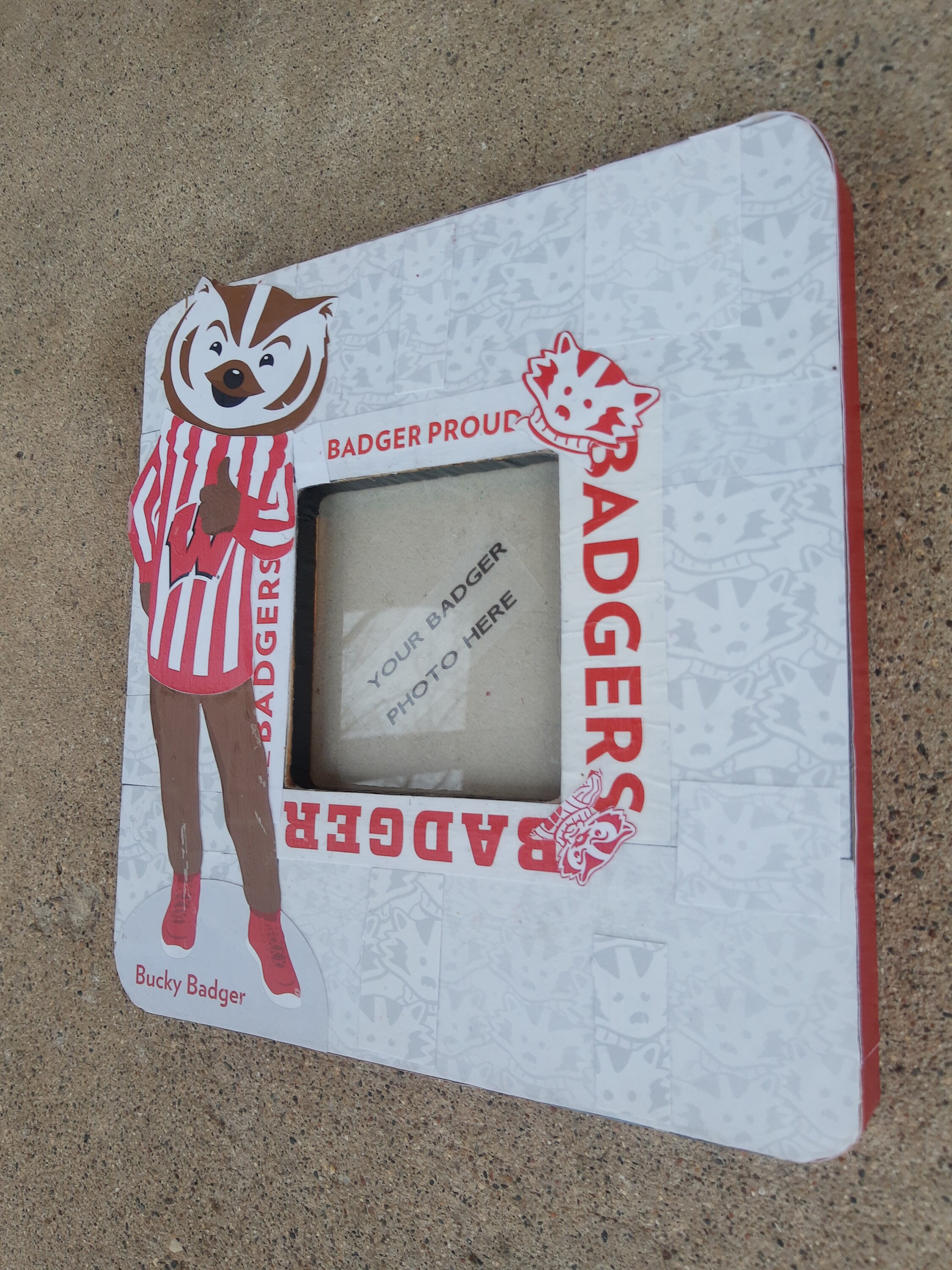 Bucky Badger Picture Frame - Etsy