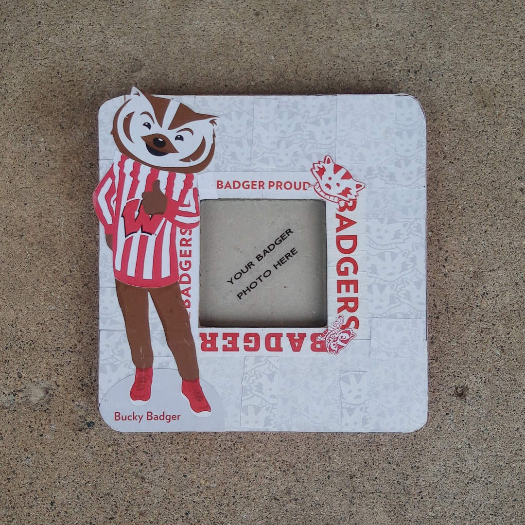 Bucky Badger Picture Frame - Etsy