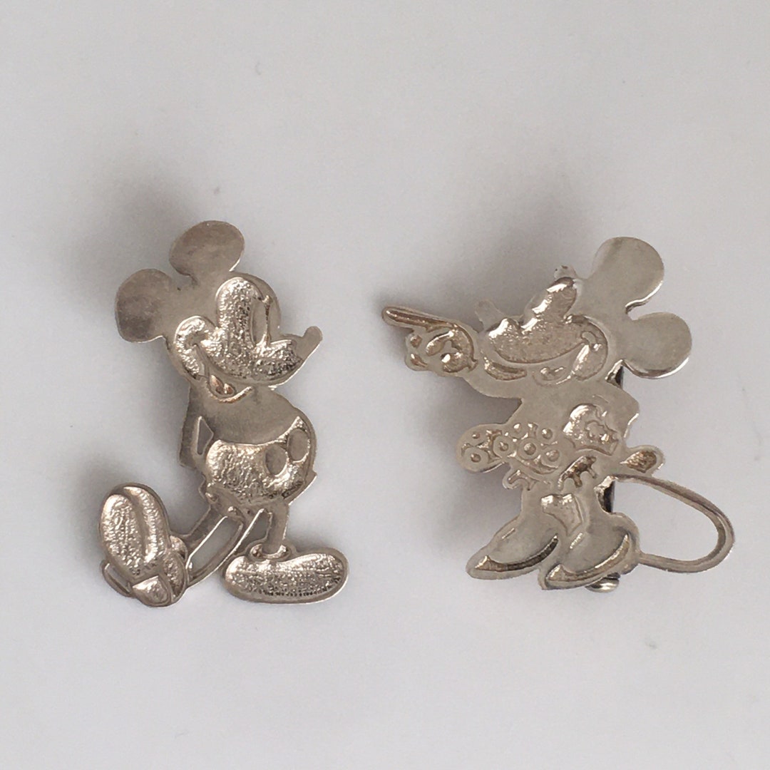 Vintage DLC Sterling Silver DISNEY Mickey & Minnie Mouse Pendant and ...