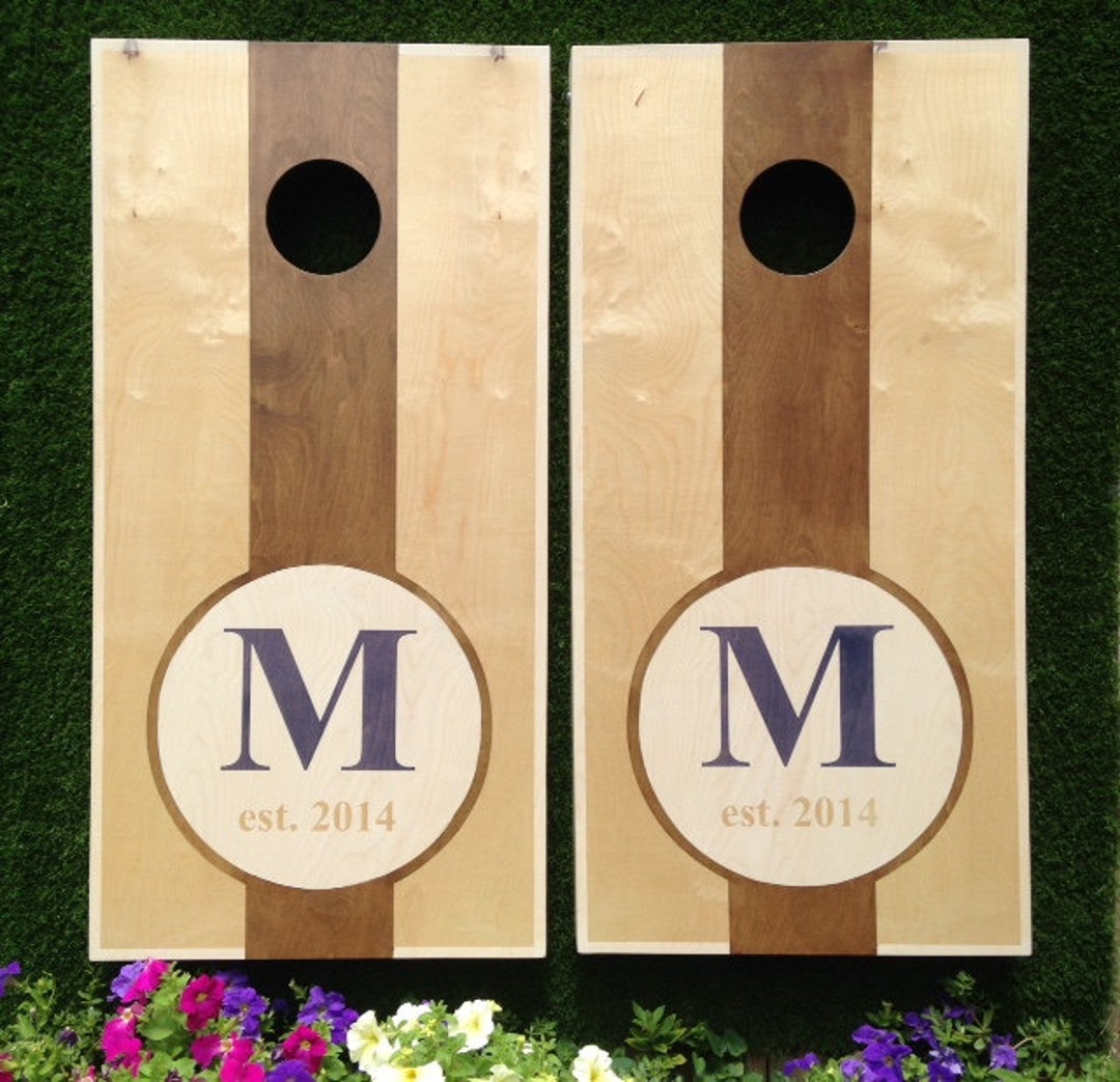 Monogram Wedding Cornhole Game by Coloradojoes - Etsy