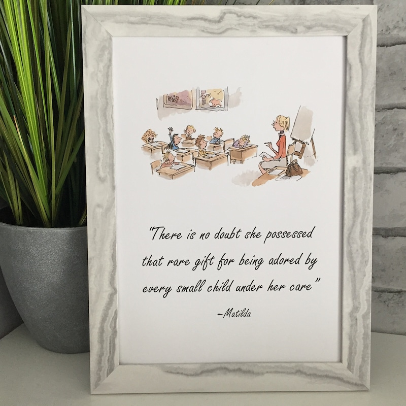 Matilda Poster Quote - Etsy UK
