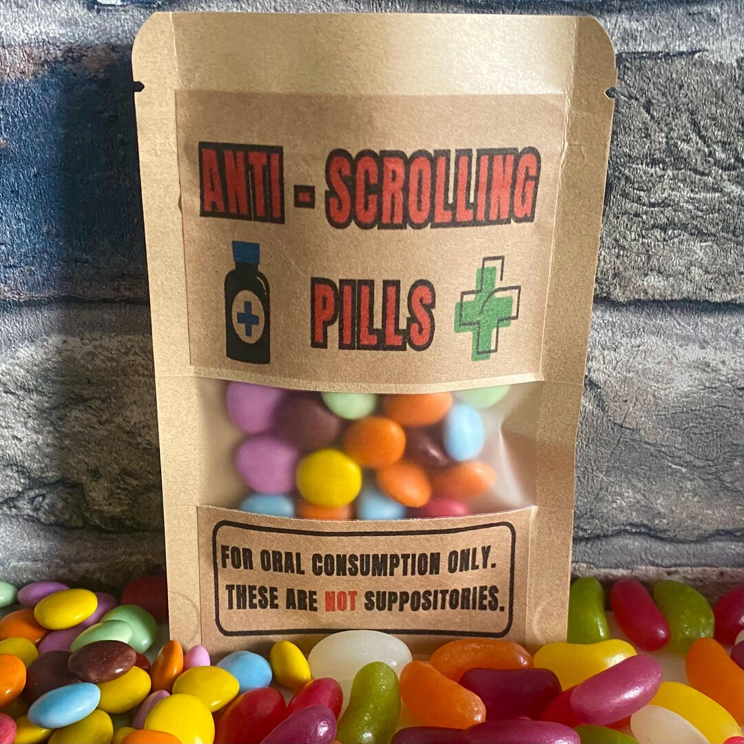 Anti - Scrolling Sweets | Joke Gift | Novelty Sweet Bag | Funny ...