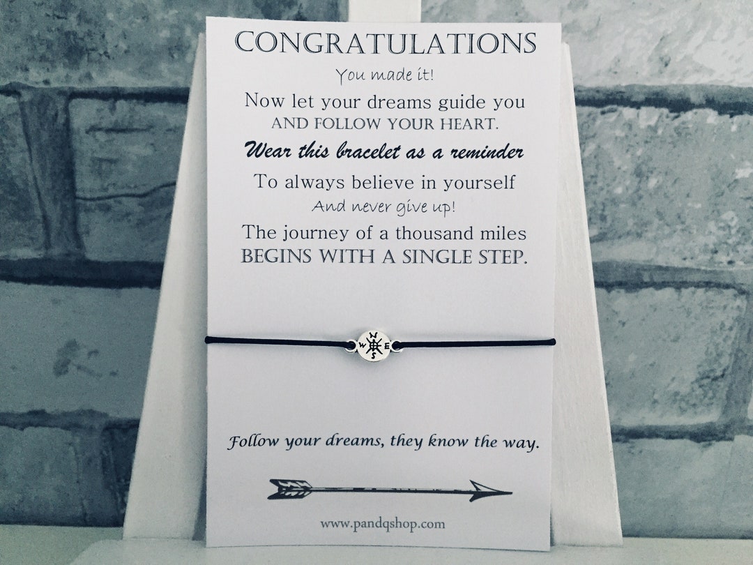 Congratulations Wish Bracelet: Tibetan Charm Keepsake Gift - Etsy