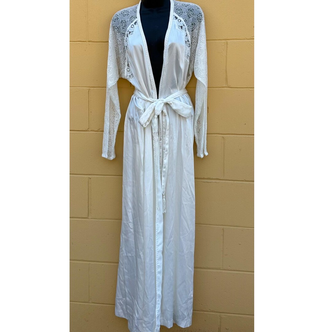 Christian Dior Vintage White Floor Length Robe Wedding Robe - Etsy