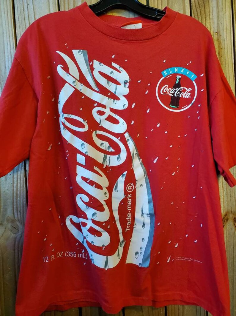 Vintage 90s Coca Cola Red 1994 Coke Tee Shirt Unisex Oversized - Etsy