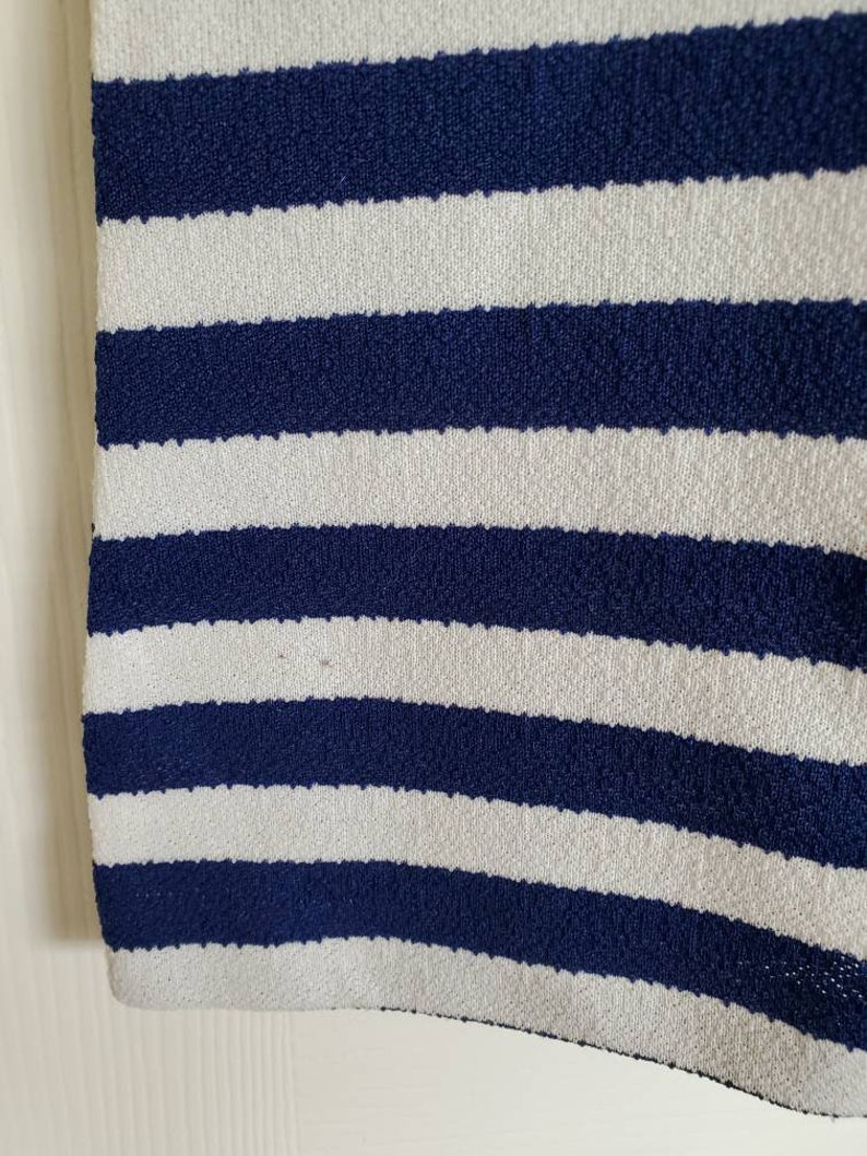 Vintage 70s Nautical Stripe Top With Red Anchor - Etsy