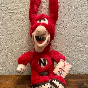 1980s Dominos Pizza Noid Plush 13 Inch Vintage Toys Advertising Mascot ...