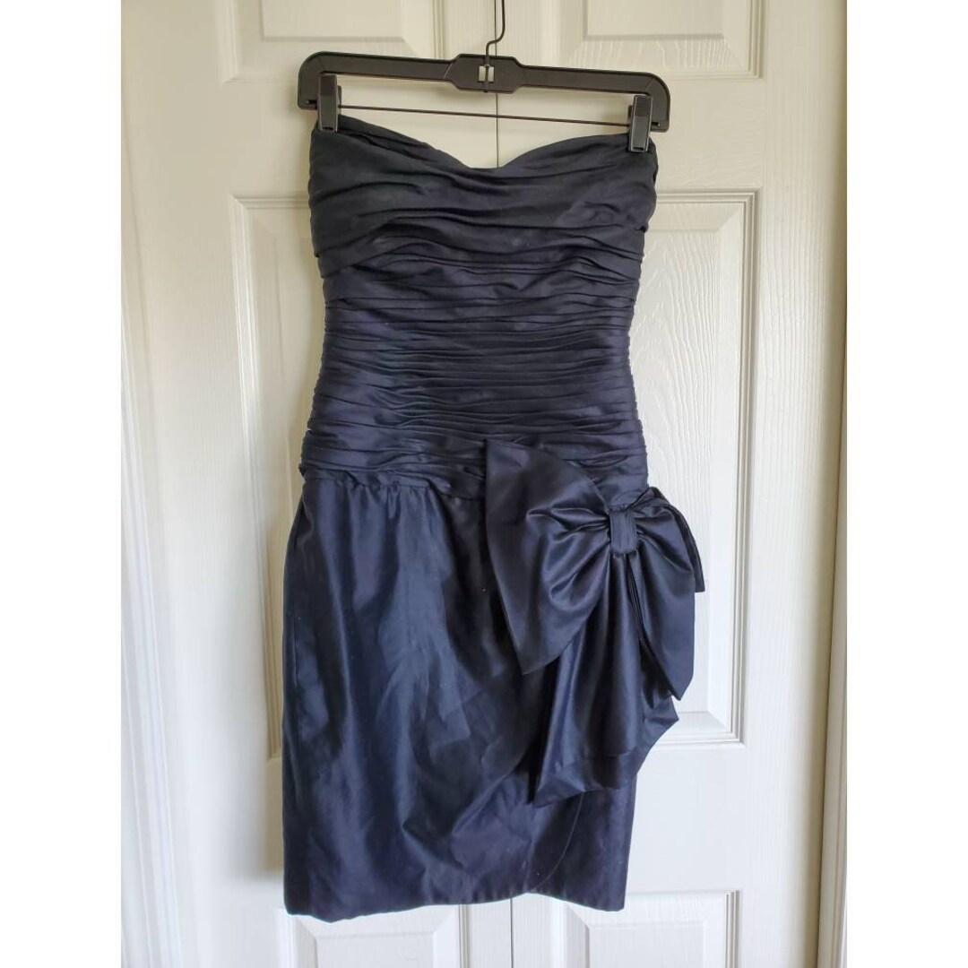 Vintage 80s Christian Dior Cocktail Party Holiday Dress Giant Bow 80s ...