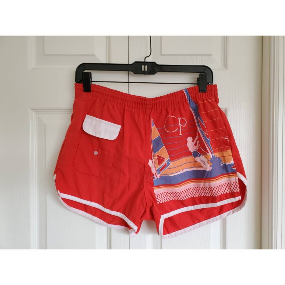 Rare Vintage Mens Christian Pierre Windsurfer Swim Trunks- 80s ...