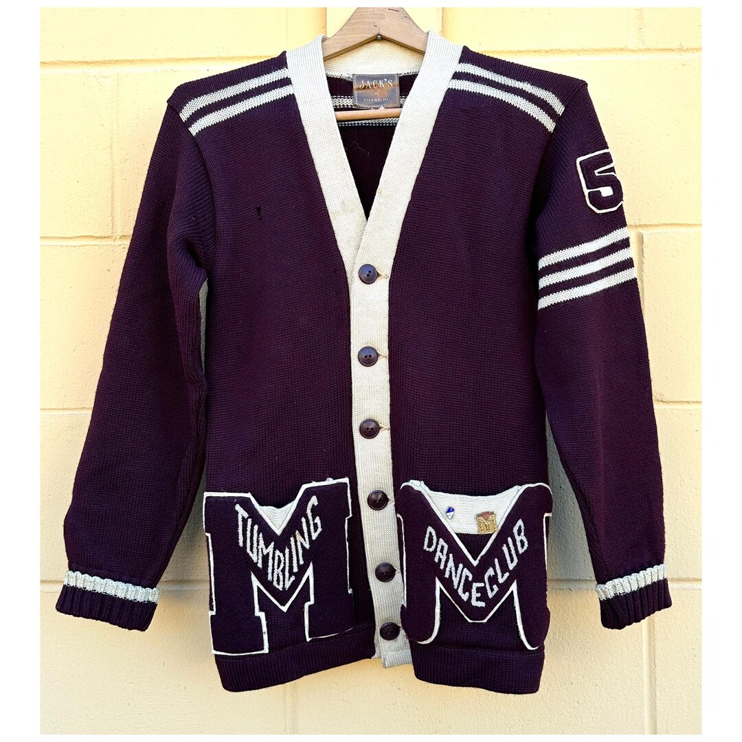 Vintage High School Letterman Sweater Cardigan Norton High School ...