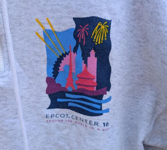 Vintage Epcot Center Disney Designs Quarter Zip Sweat… - Gem