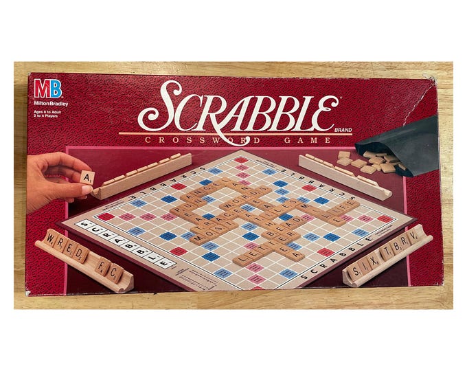 Vintage 1980s Board Game - Scrabble Crossword Game - Milton Bradley ...