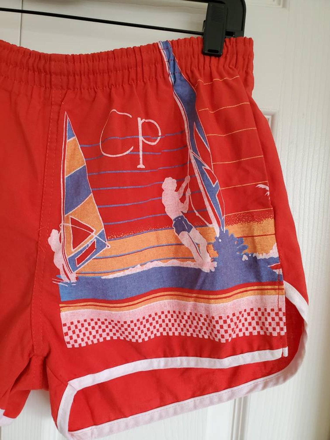 Rare Vintage Mens Christian Pierre Windsurfer Swim Trunks- 80s ...