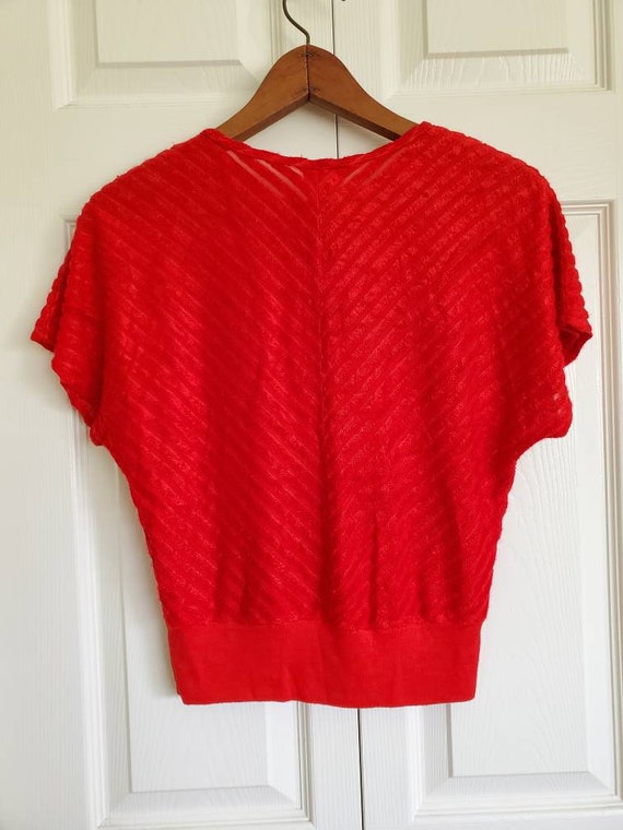 70s Vintage Razzle Dazzle Terry Cloth Stripe Disco Da… - Gem