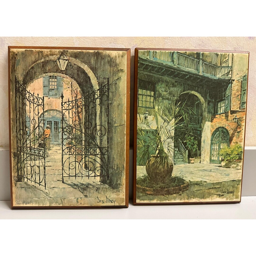 Don Davey Prints on Wood the Wishing Gates and Brulatour Courtyard New ...
