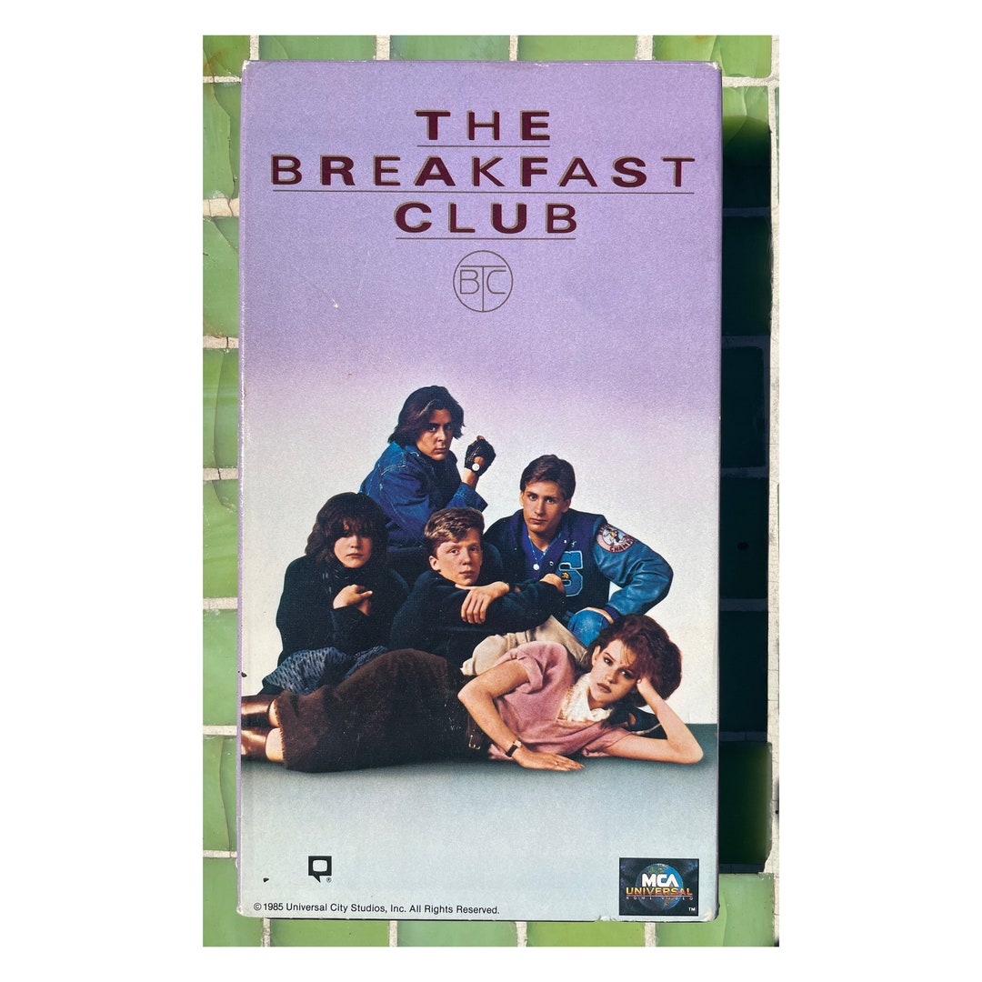 The Breakfast Club, VHS Tape, Vintage, 1985, 80s Movie, John Hughes ...