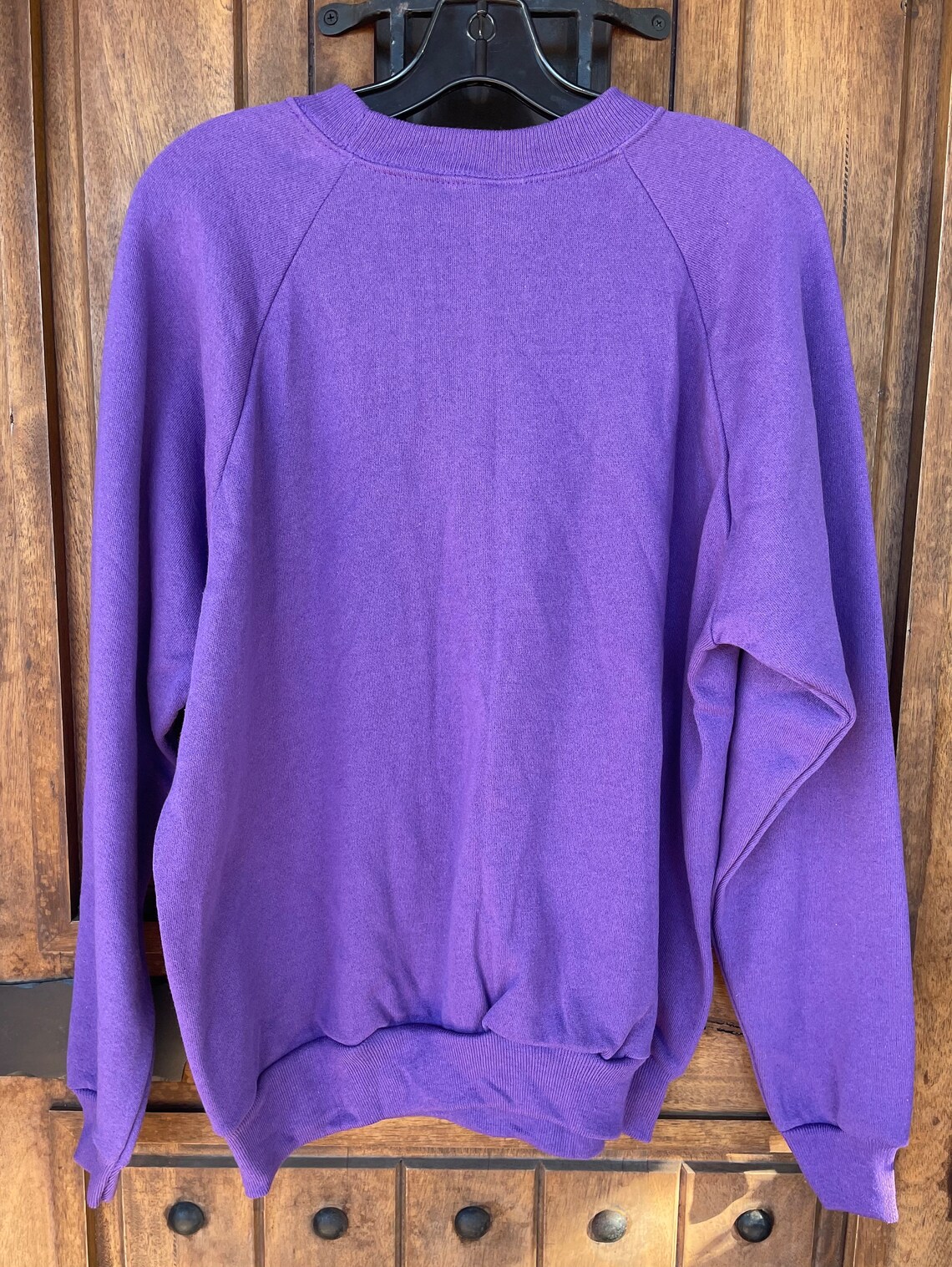 Vintage 90s Plain Purple Sweatshirt 1994 Hanes Her Way Roomy Fit ...