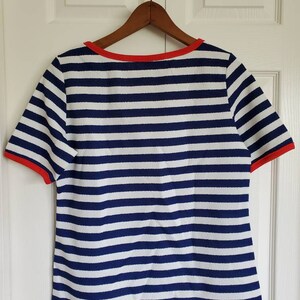 Vintage 70s Nautical Stripe Top With Red Anchor- Gilligan's Island ...