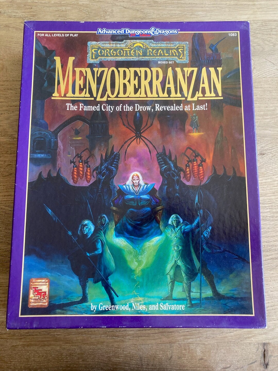 Rare Vintage Dungeons & Dragons Dnd Menzoberranzen Box Set Campain ...