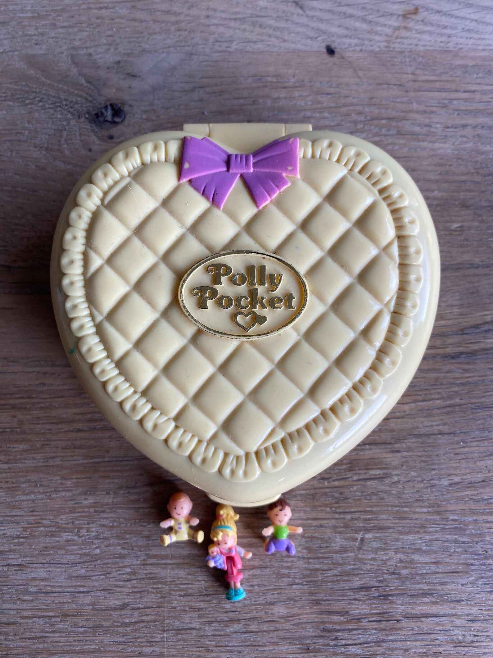 Rare Vintage 1994 Original Polly Pocket Yellow Heart Strolling Baby ...