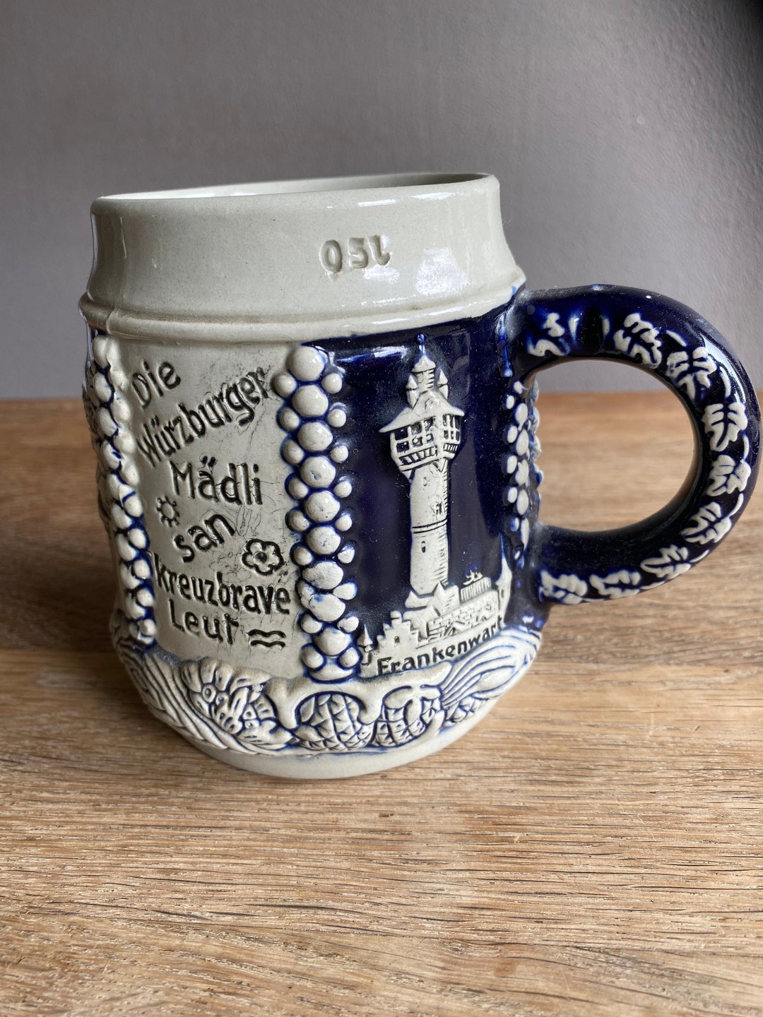 Vintage German Beer Stein/ Decorative Mug/ Ceramic - Etsy