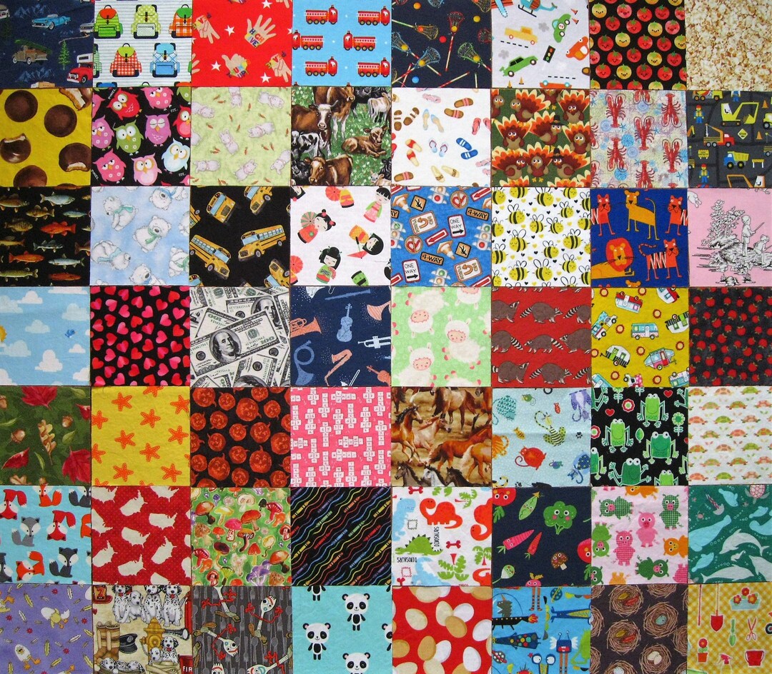 56 I SPY Childrens 5 Quilt Fabric Squares Pre-cuts - Etsy