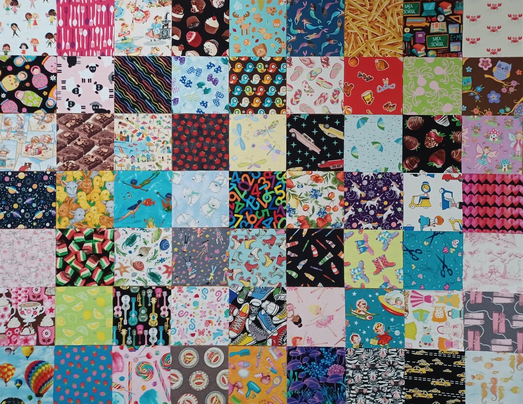 63 I SPY GIRL 5" Quilt Fabric Squares Pre-cuts Charms Blocks Kit Girls ...