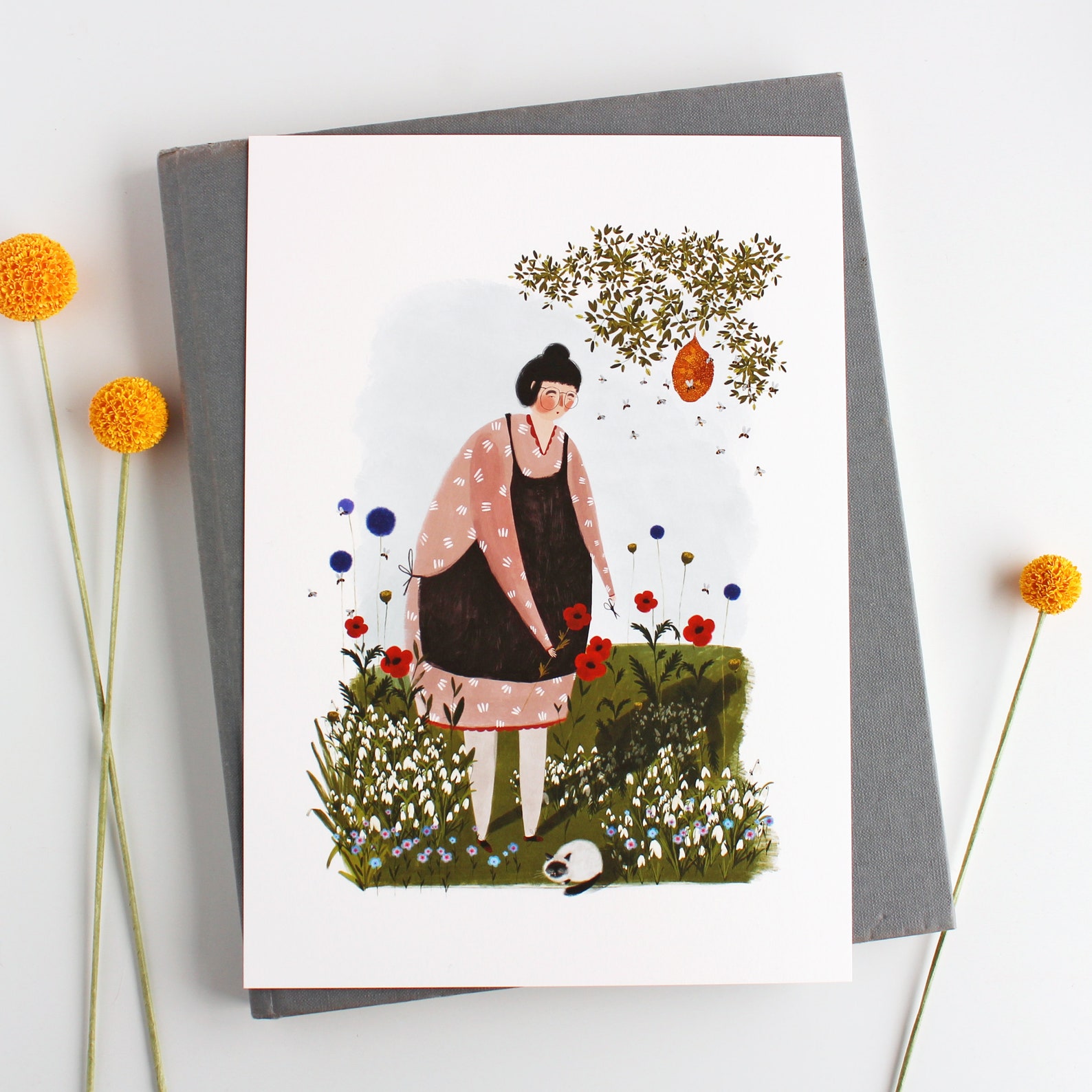 Happy Place Illustrated Wall Art Print Children's | Etsy