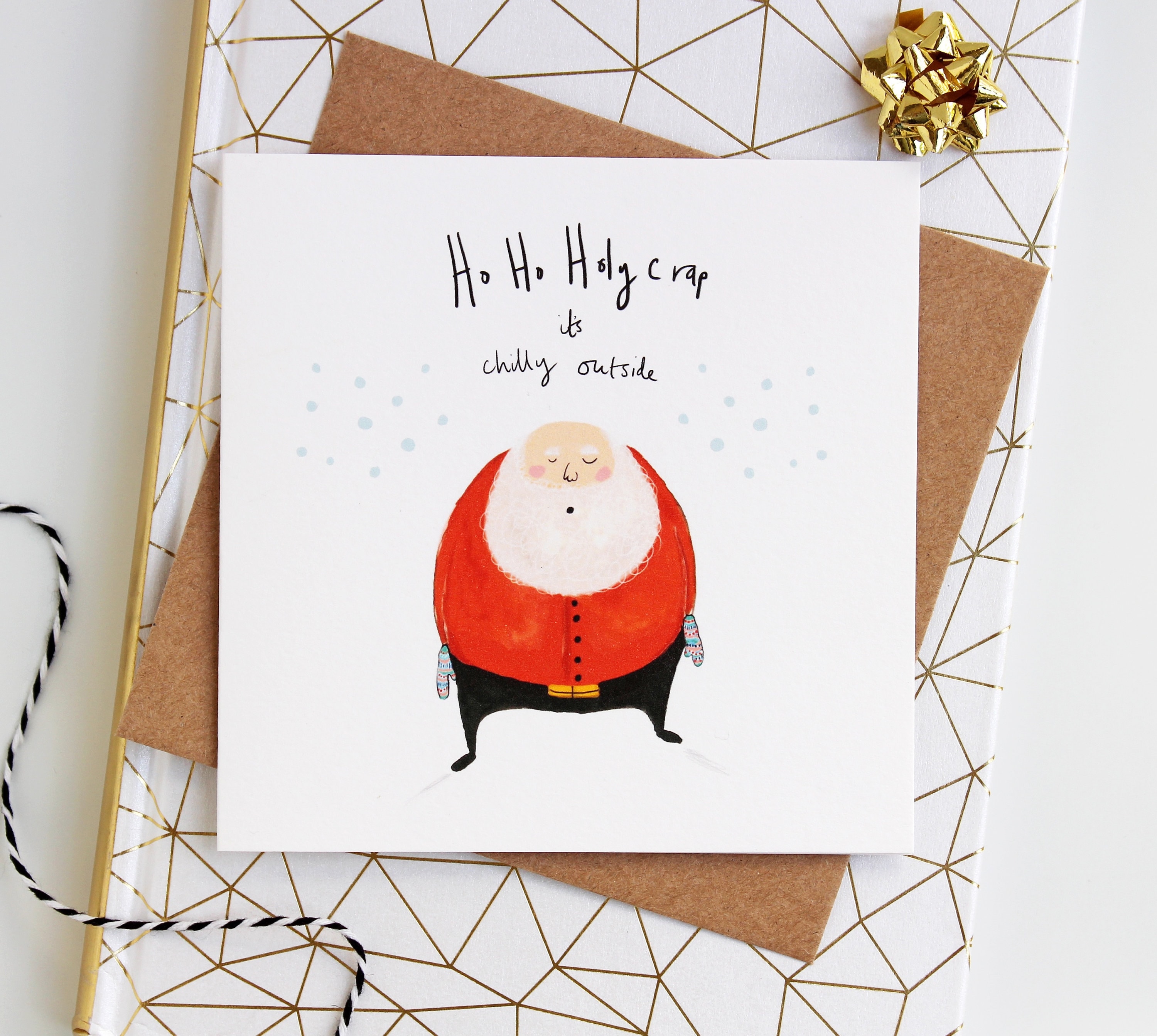 Funny Christmas Card Father Christmas Santa Christmas Cards Packs of Christmas Cards Holiday Cards Seasonal Cards Katy Pillinger Cc70 Etsy UK