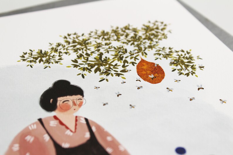 Happy Place Illustrated Wall Art Print Children's - Etsy