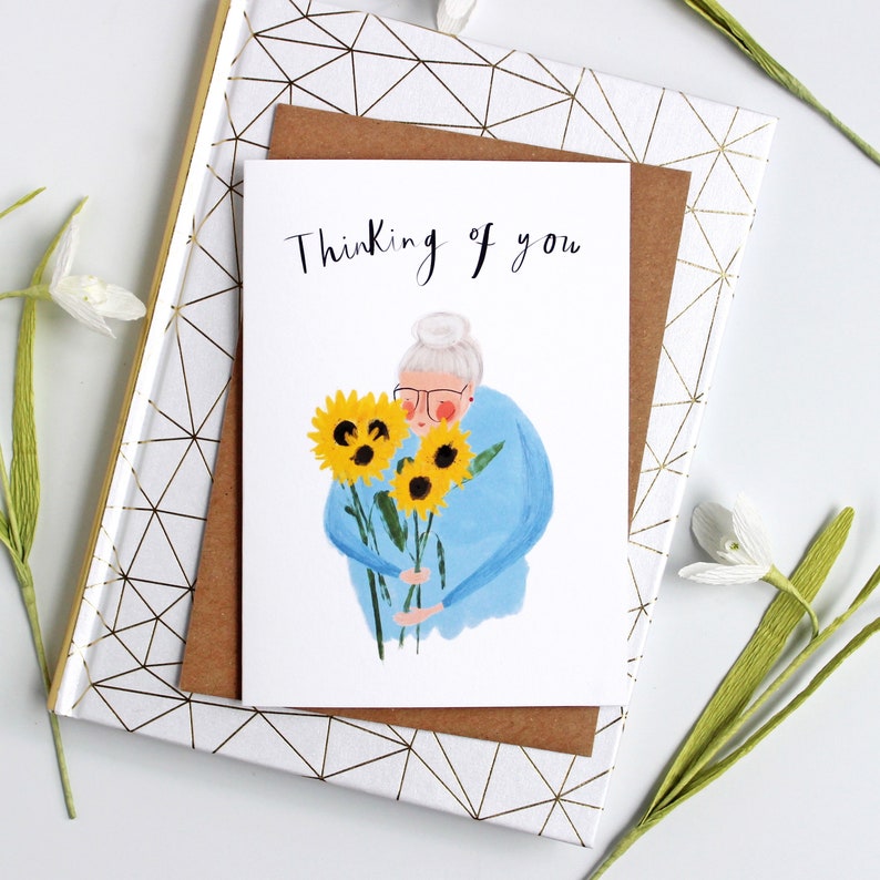 Thinking of You Sympathy Card Get Well Soon Card Condolence - Etsy UK