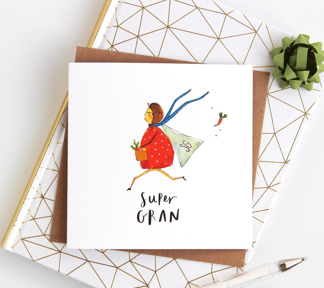 Super Gran Greetings Card for Great Grandmothers Best Nan - Etsy