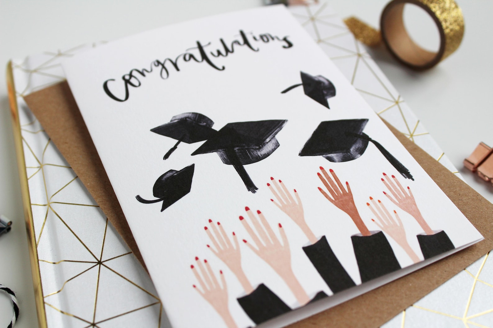 Quirky graduation illustrated card congratulations card | Etsy