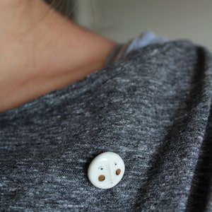 Little Face Ceramic Pin Jewellery Gifts for Her Ceramic - Etsy