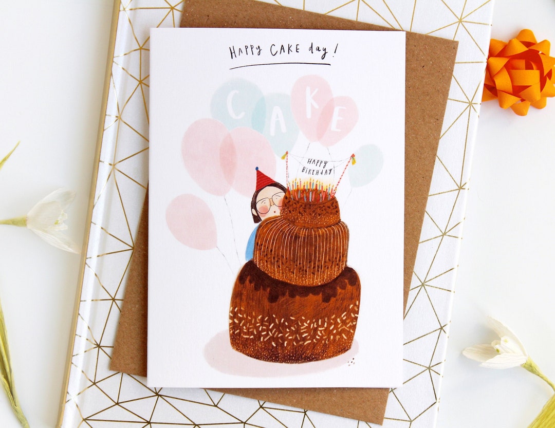 Happy Cake Day Birthday Card for Cake Lovers Happy Cake Day Birthday ...