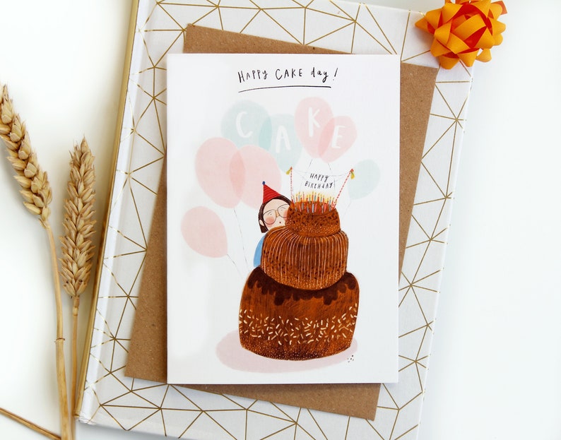 Happy Cake Day Birthday Card for Cake Lovers Happy Cake Day - Etsy