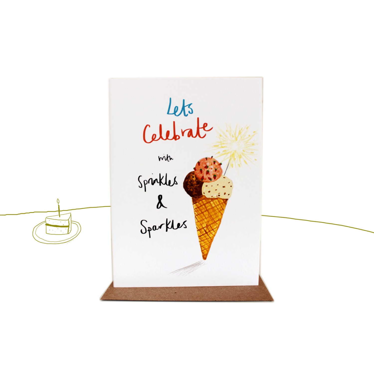 Ice Cream Well Done Congratulations Card Celebration Card - Etsy UK
