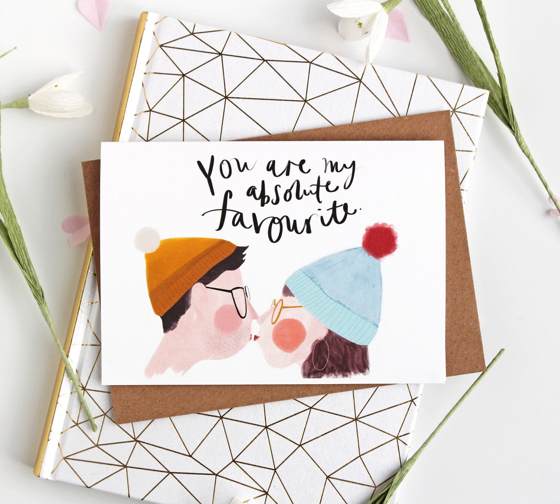 You Are My Favourite Quirky Love Card for Valentines Day Card - Etsy UK