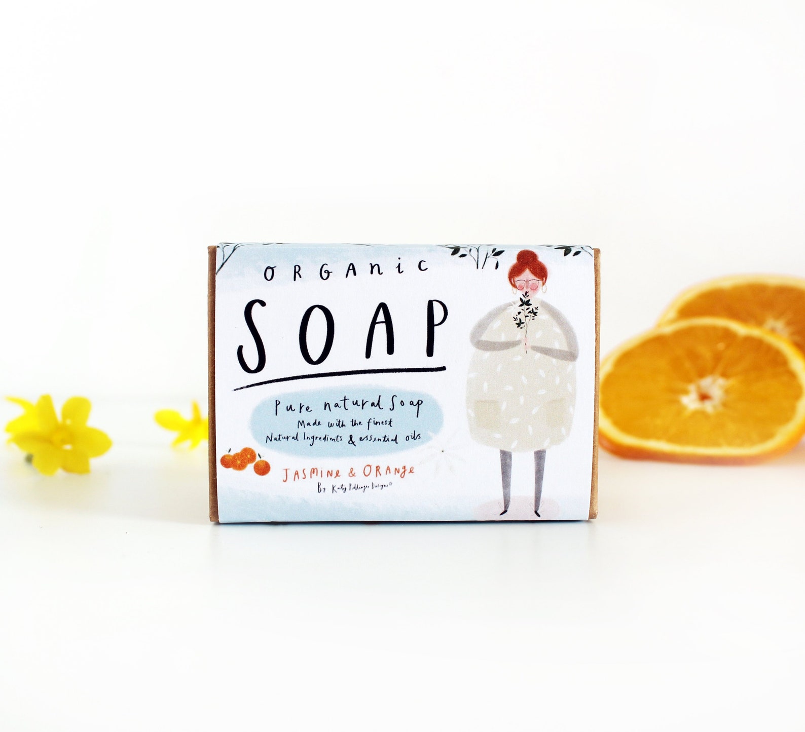 Jasmine and Orange Organic Soap Natural Essential Oils Vegan | Etsy