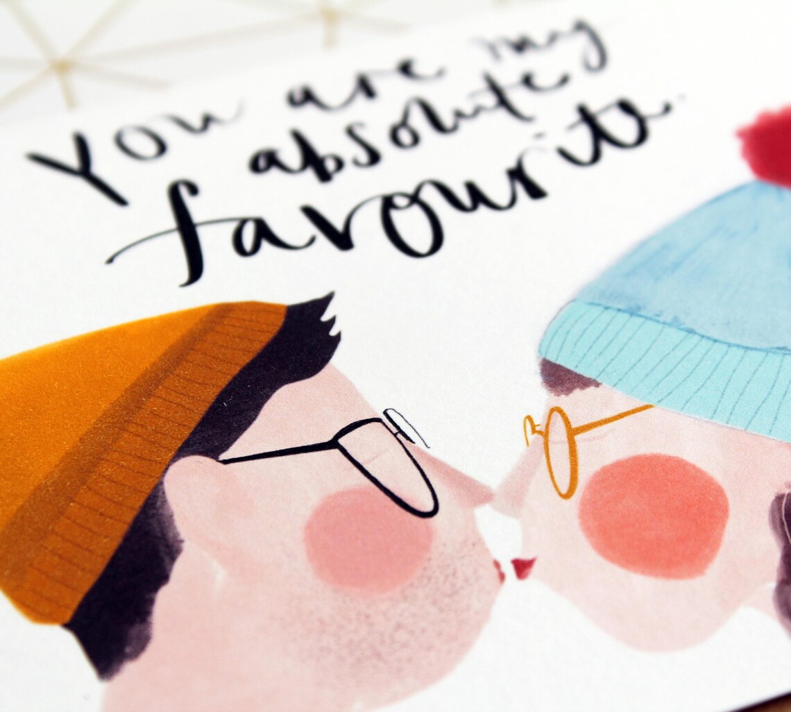 You Are My Favourite Quirky Love Card for Valentines Day Card - Etsy UK