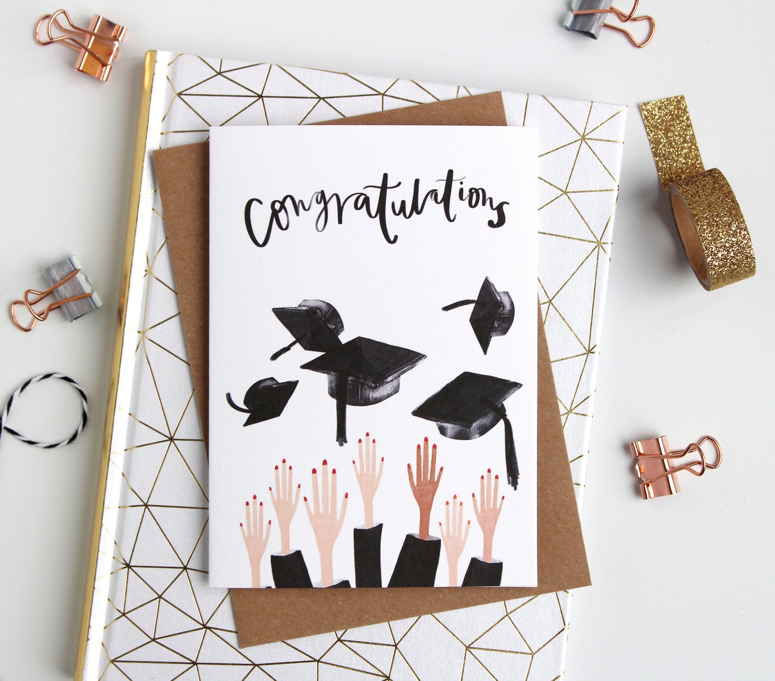 Quirky graduation illustrated card congratulations card | Etsy