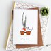 Cactus Cat Bongos Birthday Card Happy Birthday Greetings - Etsy