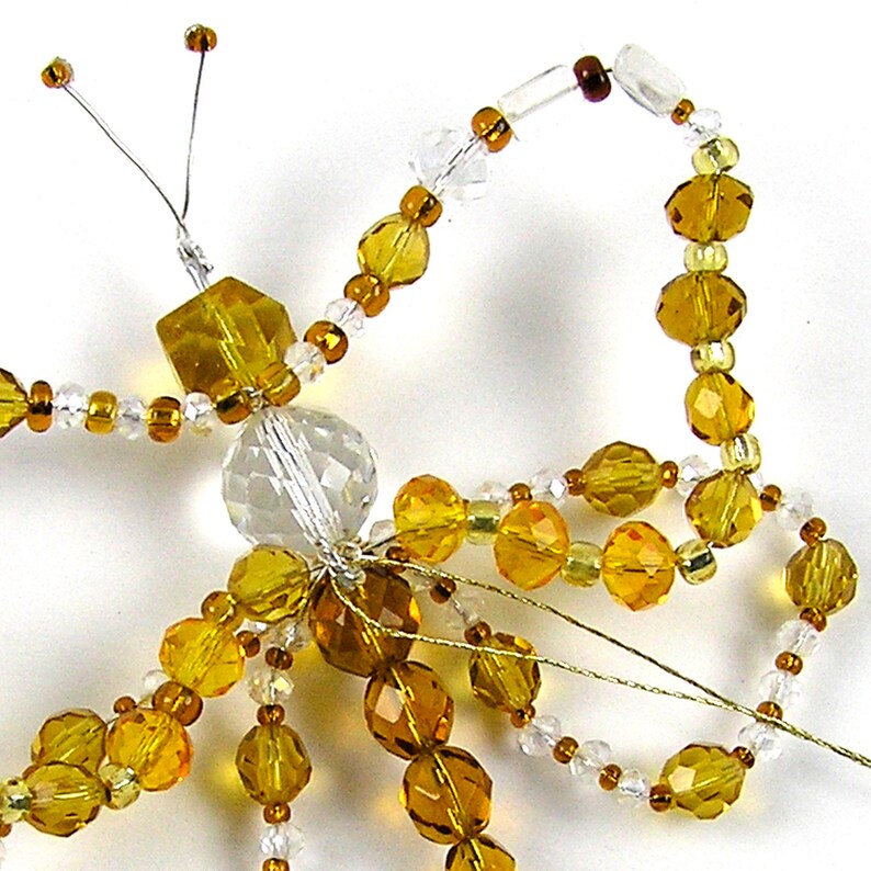 Butterfly Ornament Butterfly Christmas Ornament Crystal Bead | Etsy