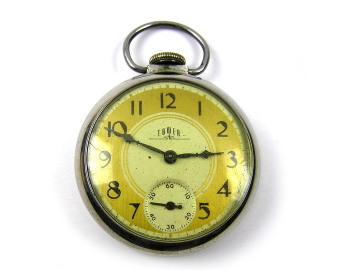 Vintage Tower Pocket Watch Sears Co Not Working - Etsy