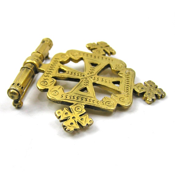 ALVA Coptic Cross Brooch Museum Replica Cross Aksum E… - Gem