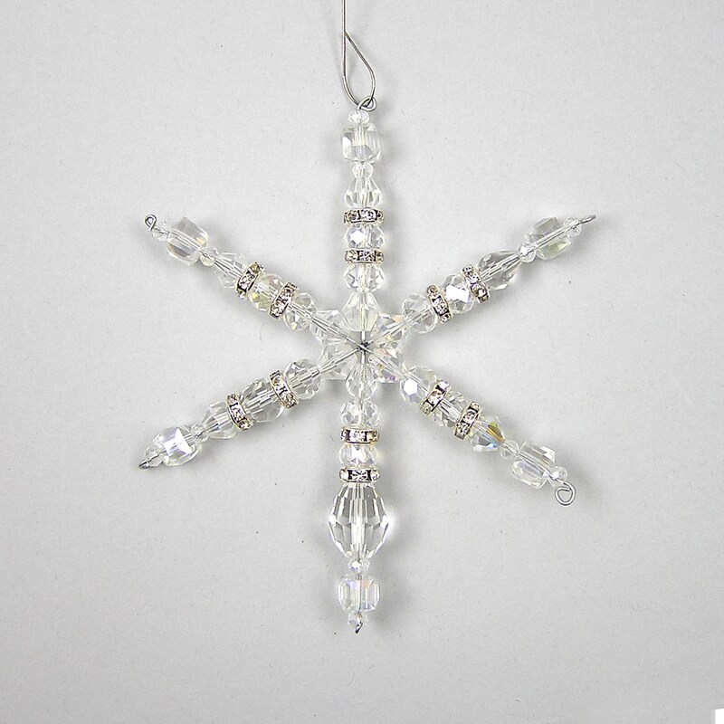 Beaded Snowflake - Etsy