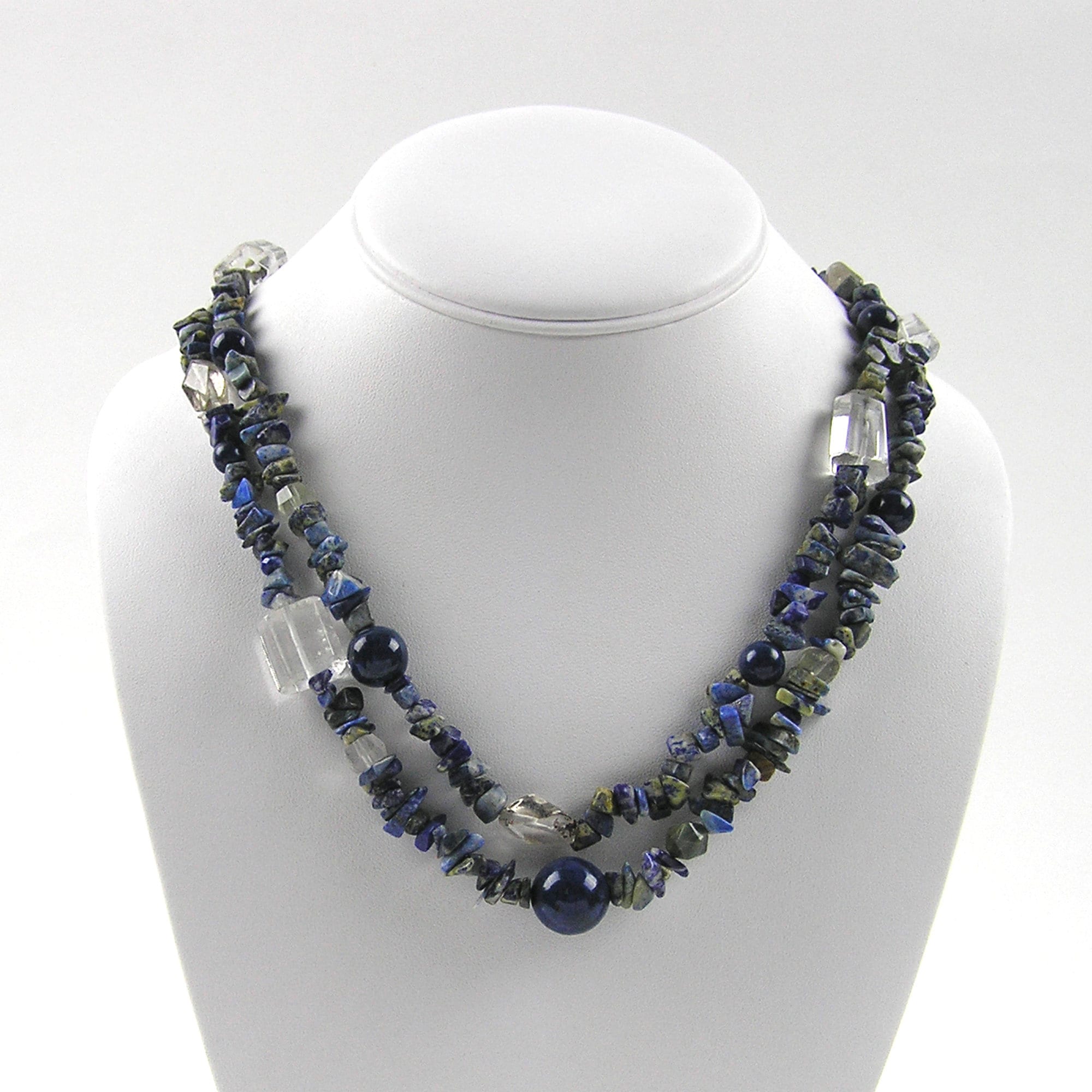 Lapis Necklace Lapis Lazuli Necklace Lapis Double Strand | Etsy