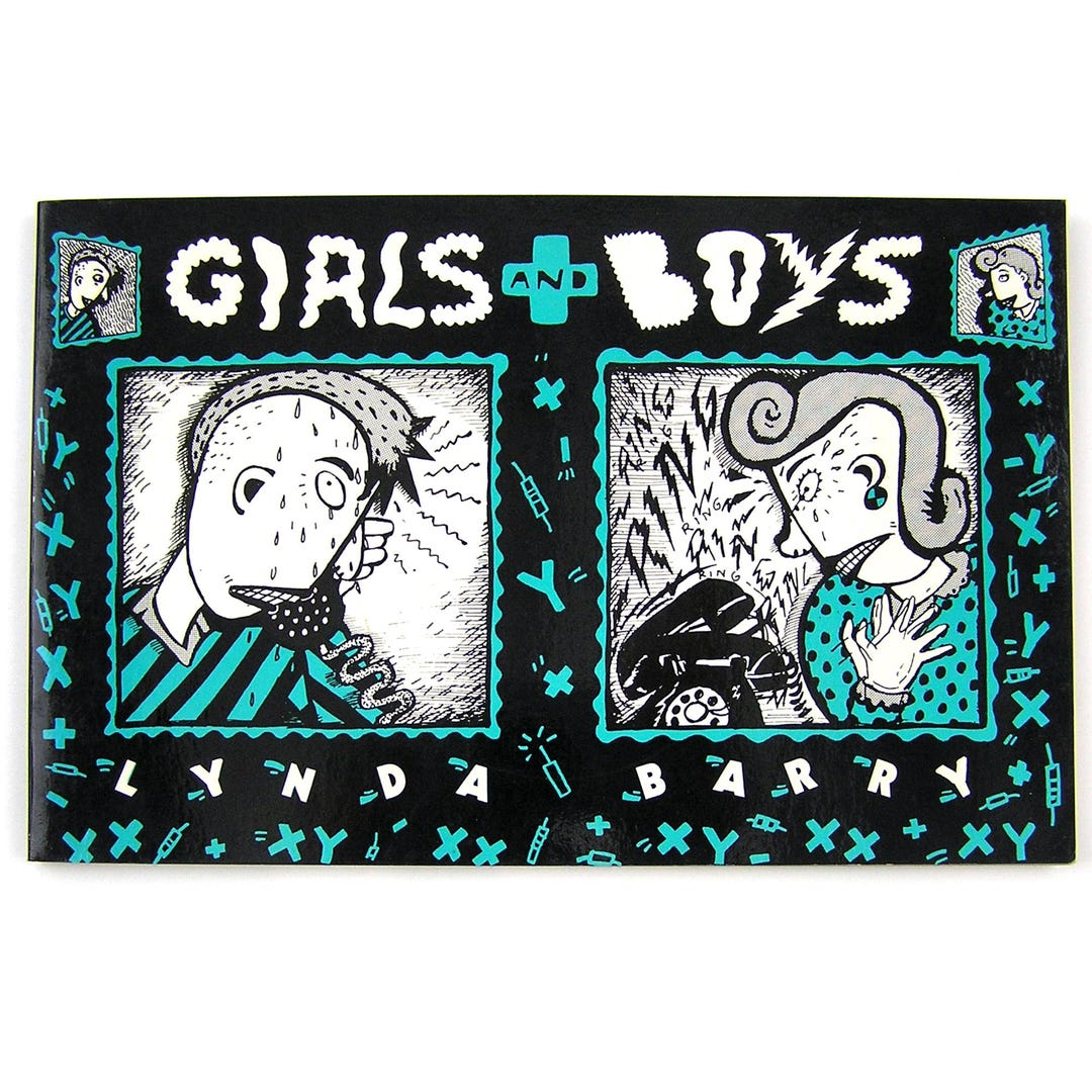 Girls + Boys Lynda Barry Humor Cartoon Book Comic Strip - Etsy