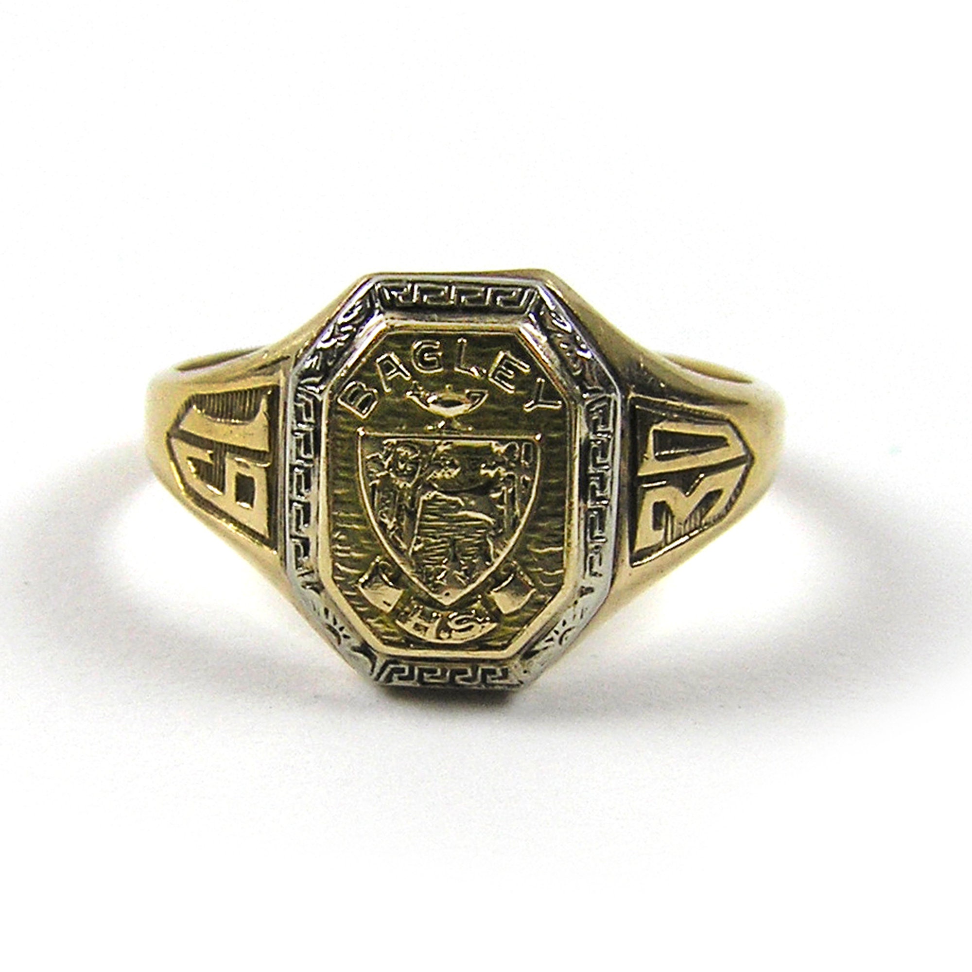 1944 Columbia High School Class Ring In Solid Yellow Gold $6K Apprai ...