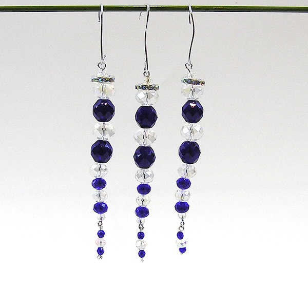 Blue Crystal Ornaments - Etsy